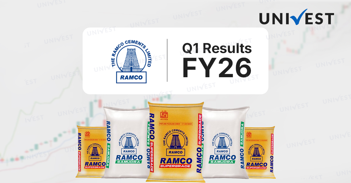 Ramco Cements Q1 Results FY26: PAT Soars 128.82% to ₹85.03 Cr.